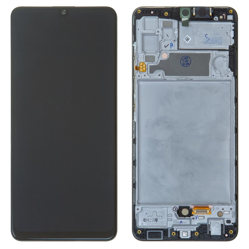 LCD compatible with Samsung A325 Galaxy A32, (black, with frame ...