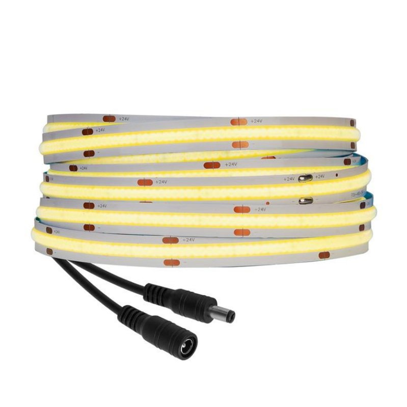 COB LED Strip Light (480 LEDs, RA90 Warm White, DC 12V, 5 m) - ToolBoom